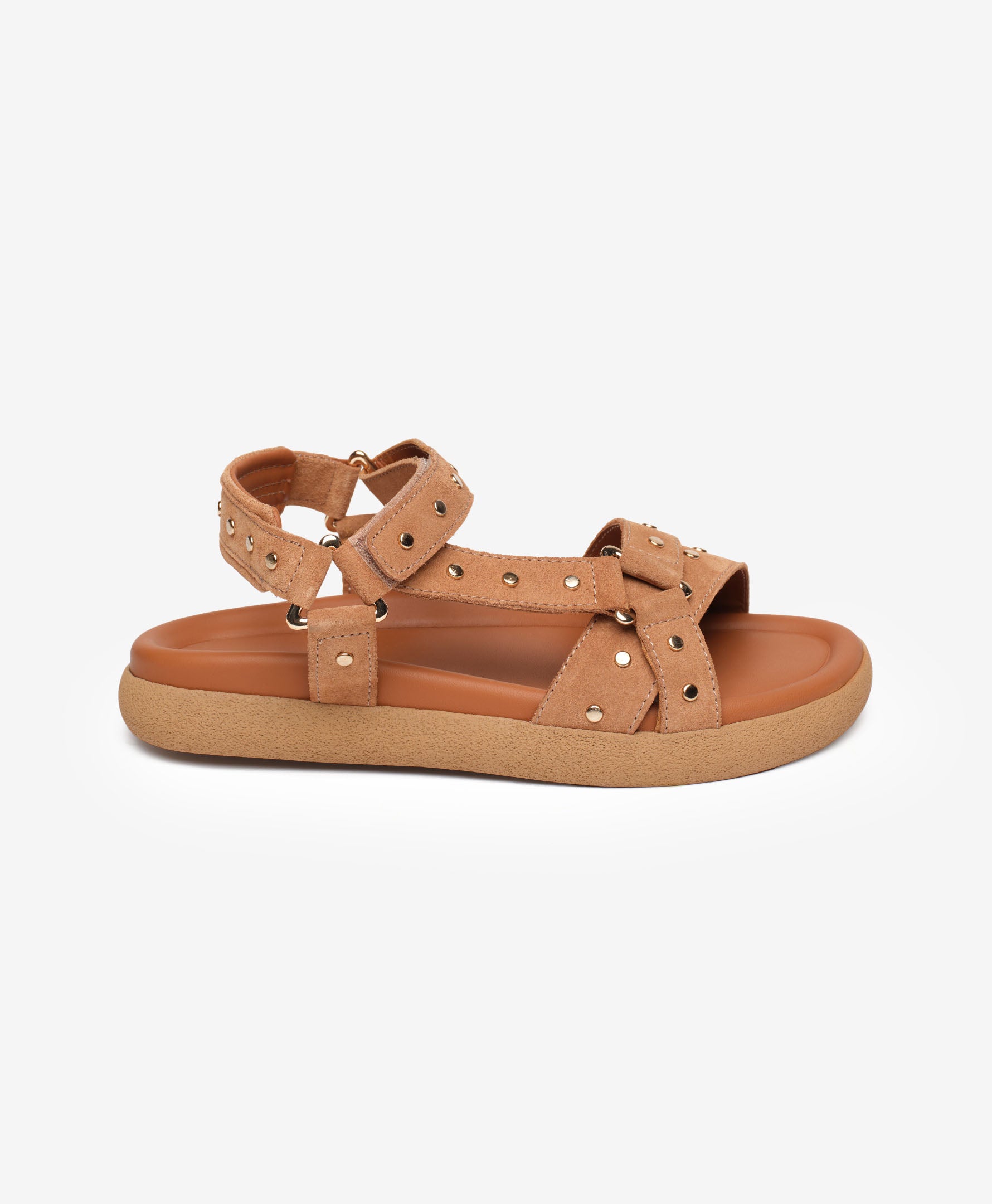 5Y2CS34480 Women's Cinnamon Genuine Leather Sandals – Greyder