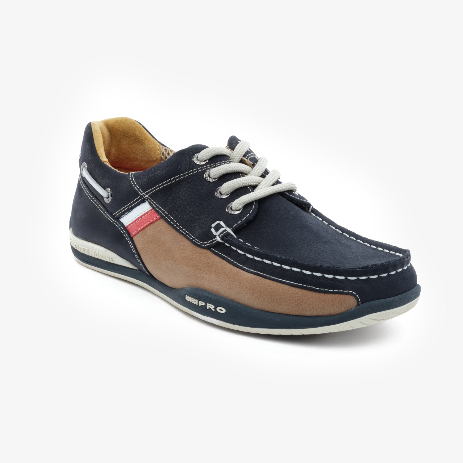 5Y1MA00106 Men's Navy Nubuck Genuine Leather Boat Shoes – Greyder