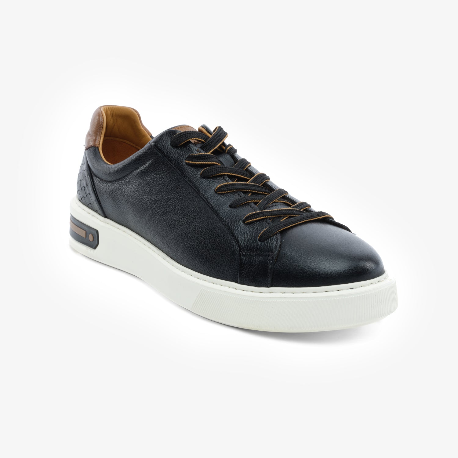 5Y1SA14811 Men's Black Genuine Leather Sneaker Shoes – Greyder