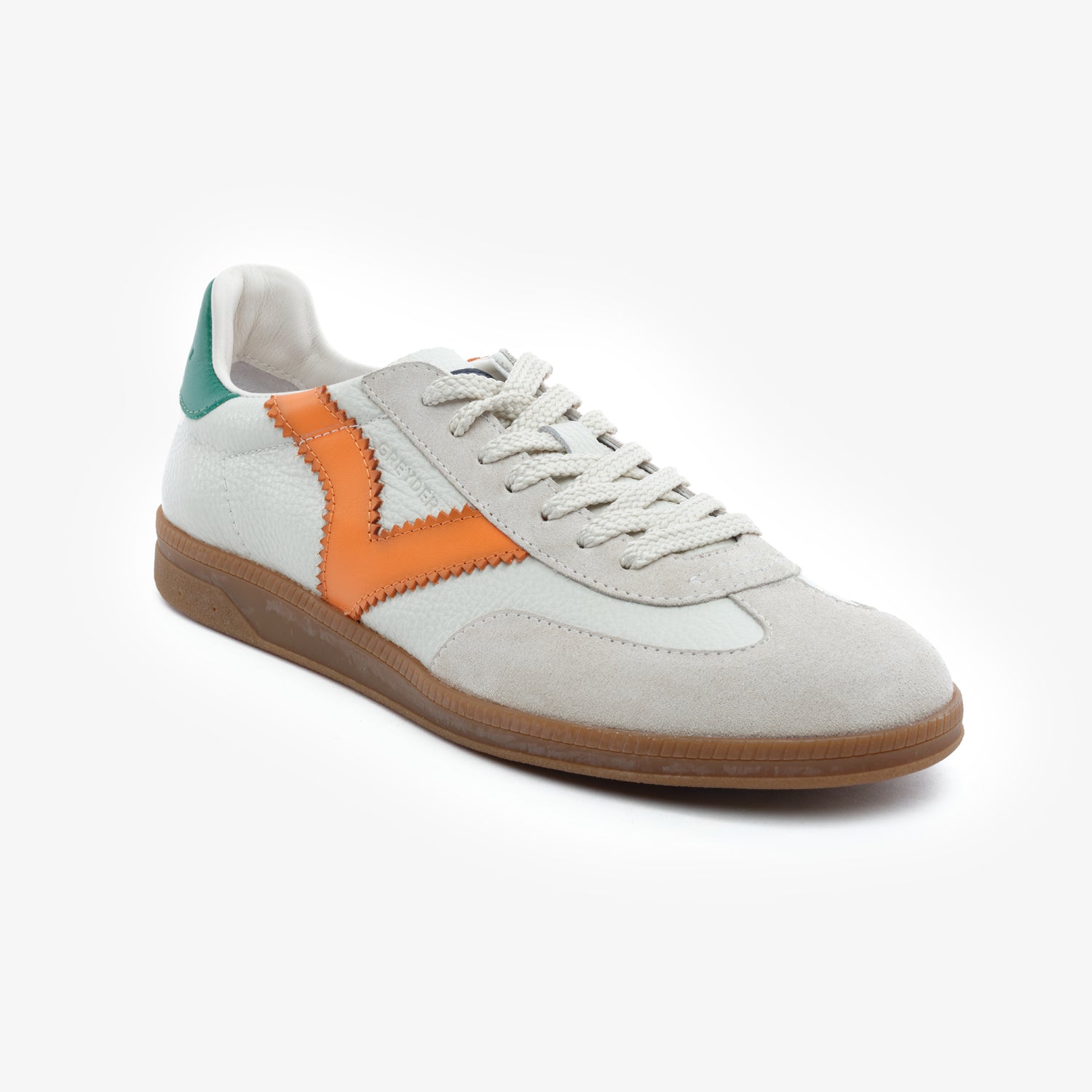 5Y1SA18270 Men's Bone Orange Genuine Leather Sneaker Shoes – Greyder