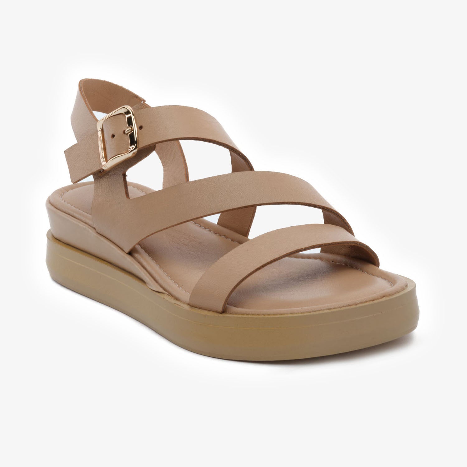 5Y2CS59265 Women's Fawn Genuine Leather Sandals – Greyder